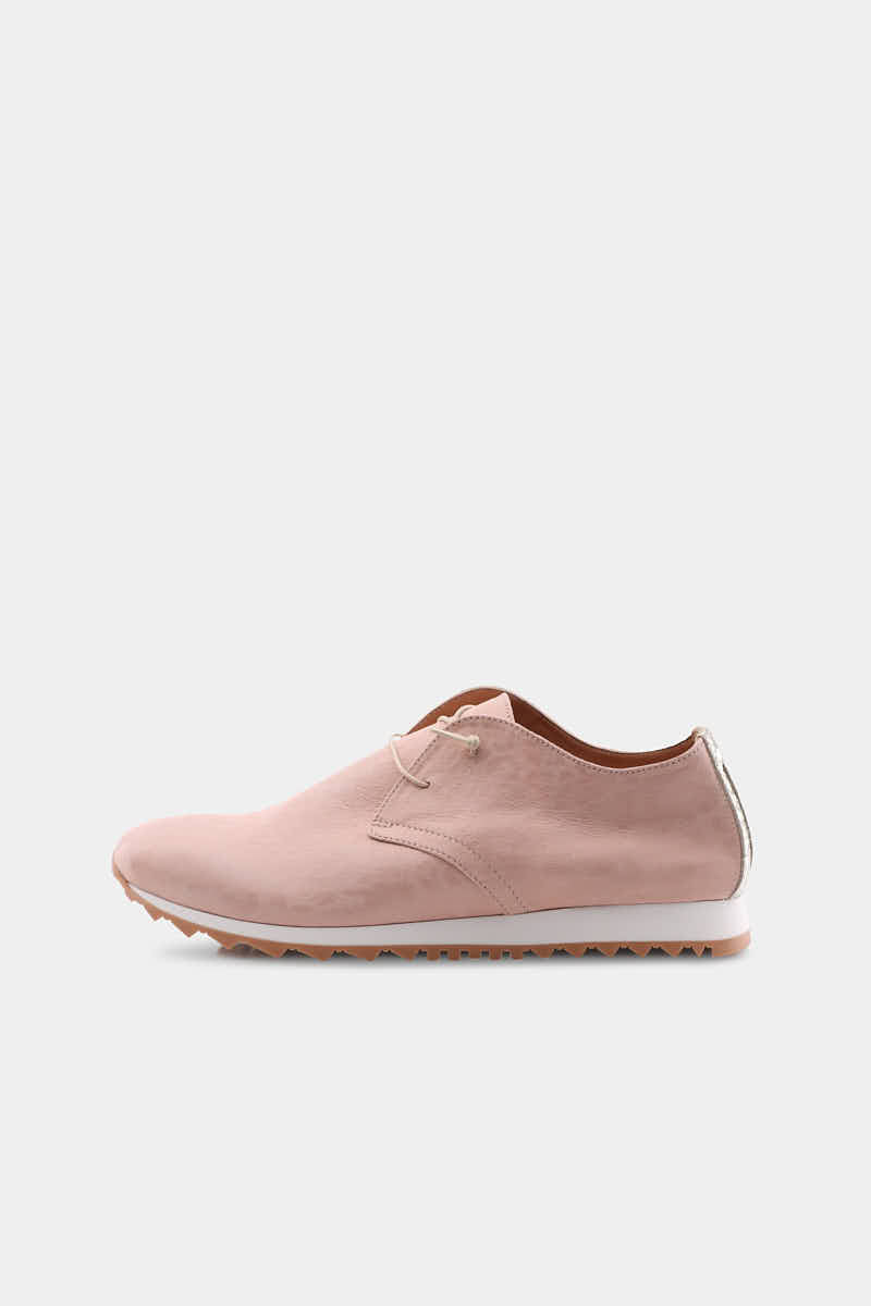 Nude Pink Leather Sneakers Keta Desert Samba | Donna Carolina